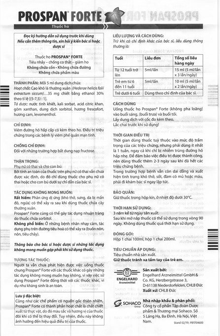 Các loại thuốc ho Prospan thảo dược đến từ Đức - YouMed